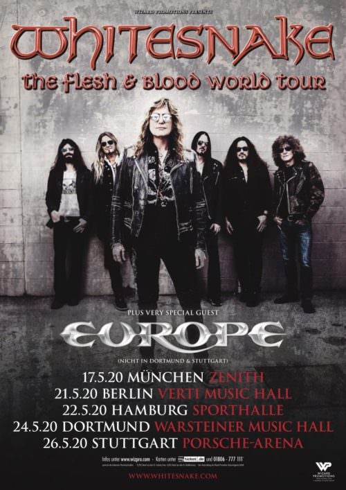 Whitesnake: The Flesh & Blood World Tour 2020 – Time For Metal – Das ...