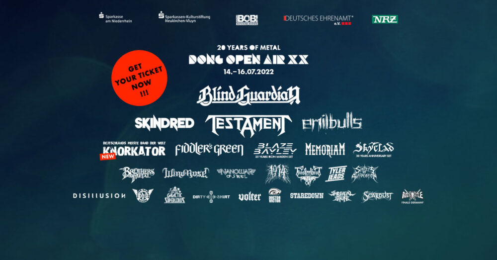 Dong Open Air: Programm 2022 vollständig – Time For Metal – Das Metal ...