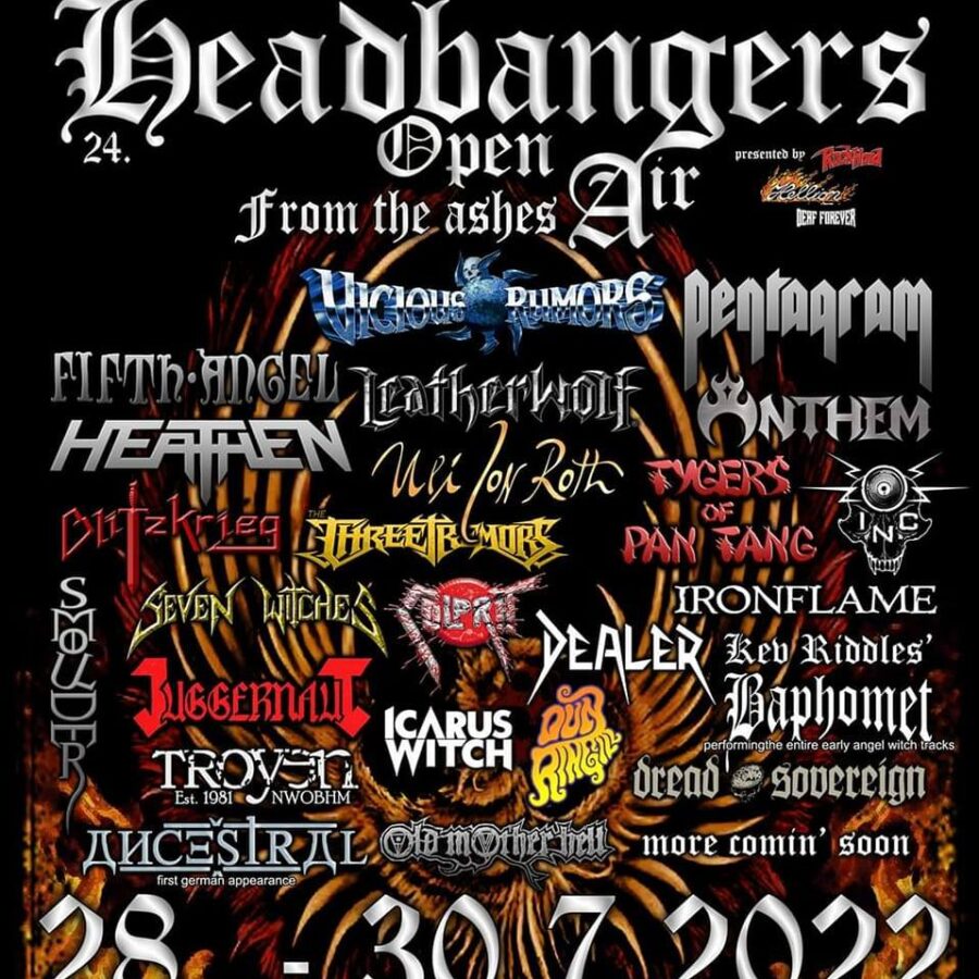 24. Headbangers Open Air 2022 vom 28. bis 30.07.2022 in Brande ...