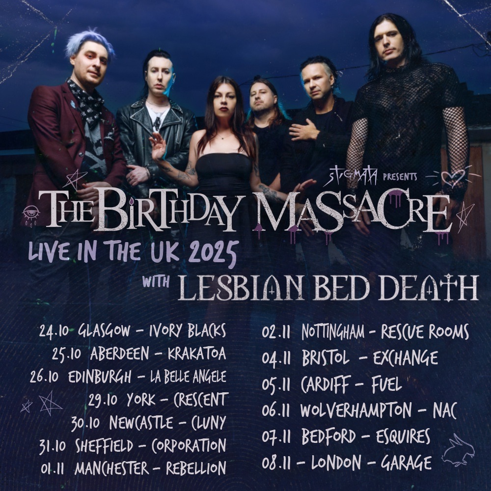 The Birthday Massacre: kommen im Oktober 2025 nach Deutschland – Time ...