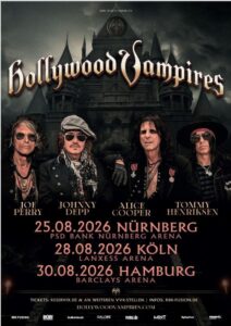 Hollywood Vampires: die „UK & European Tour 2026“ führt die Supergroup ...