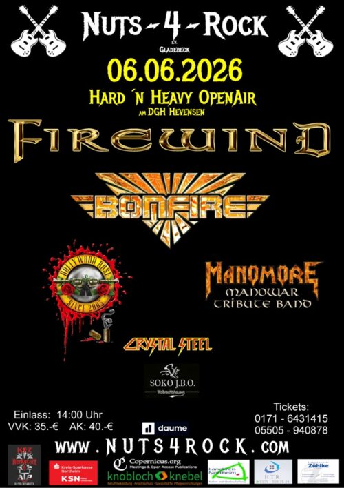 Nuts 4 Rock Hard`n`Heavy Open Air 2026 – Time For Metal – Das Metal ...