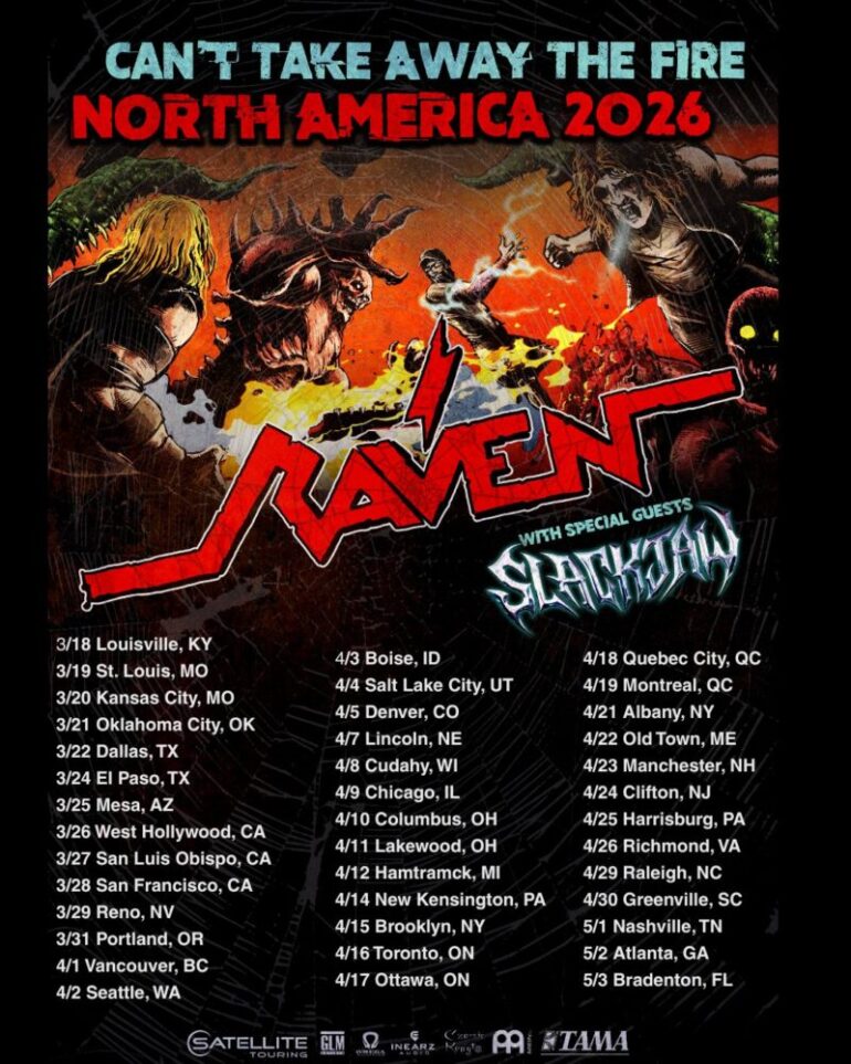 Raven: gehen ab März wieder auf Tour und spielen 40 Konzerte in ...